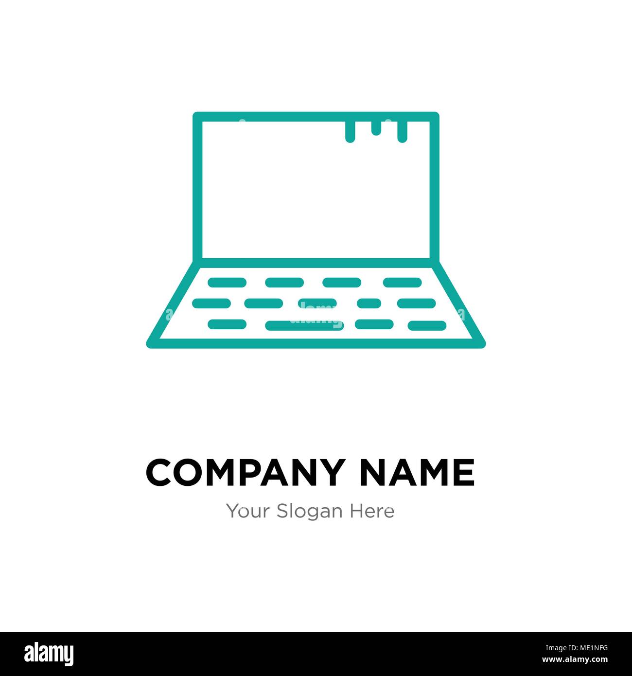 Laptop company logo design template, Business corporate vector icon ...