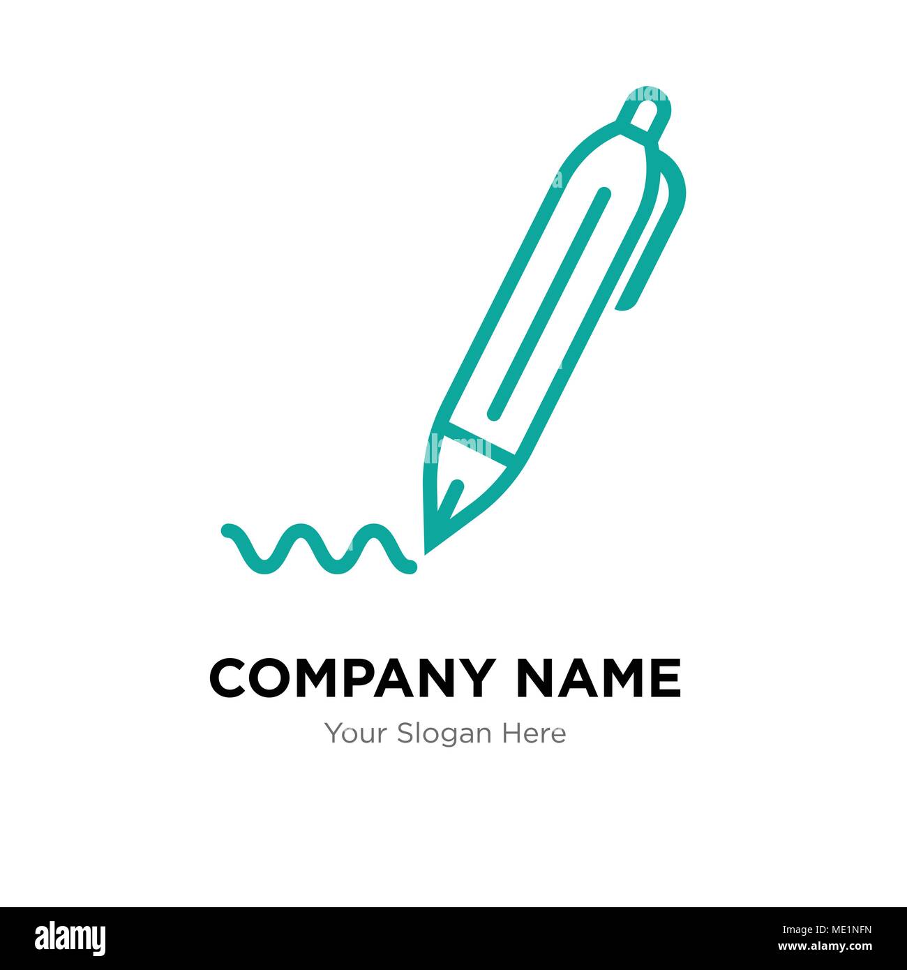 pen company logo design template, Business corporate vector icon Stock ...