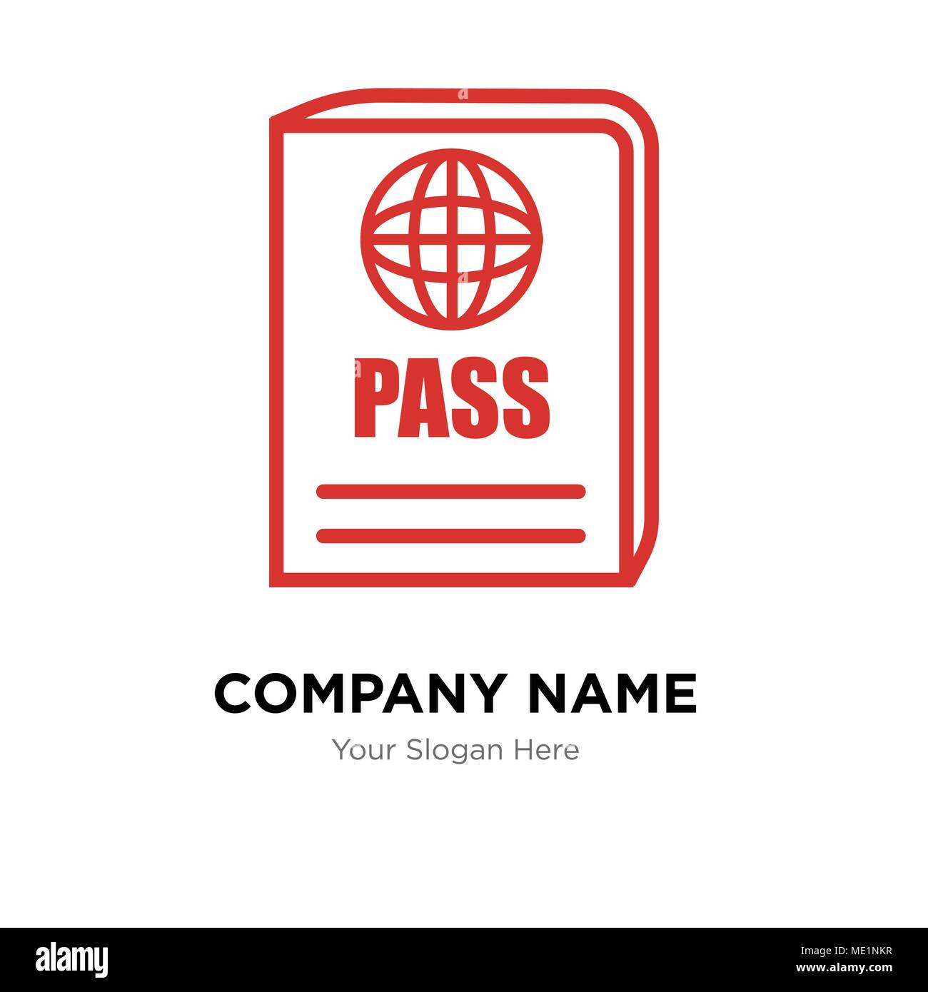 passport company logo design template, Business corporate vector icon ...