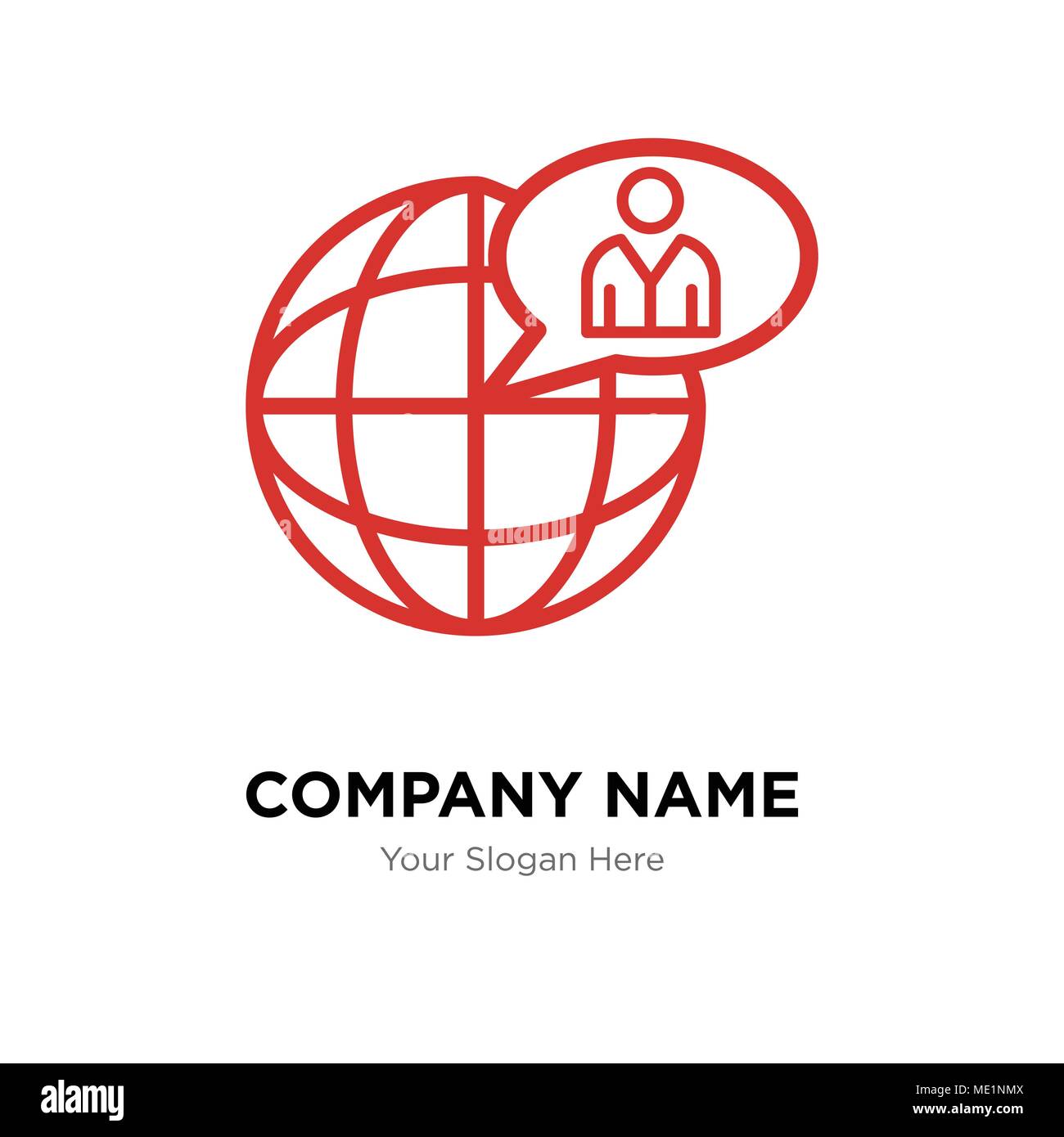 Global user company logo design template, Business corporate vector ...
