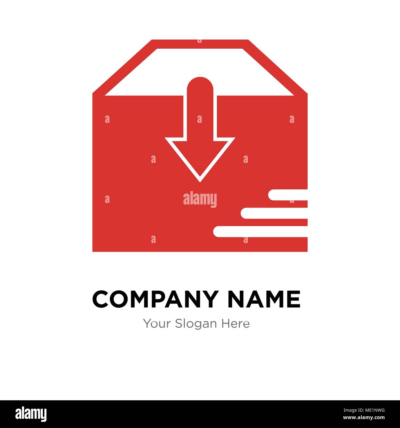 Package delivery company logo design template, Business corporate ...