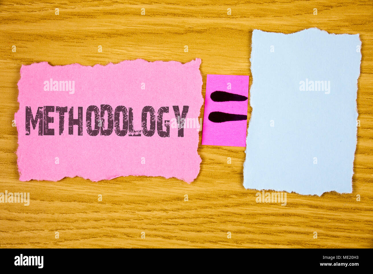 Writing note showing Methodology. Business photo showcasing System of ...
