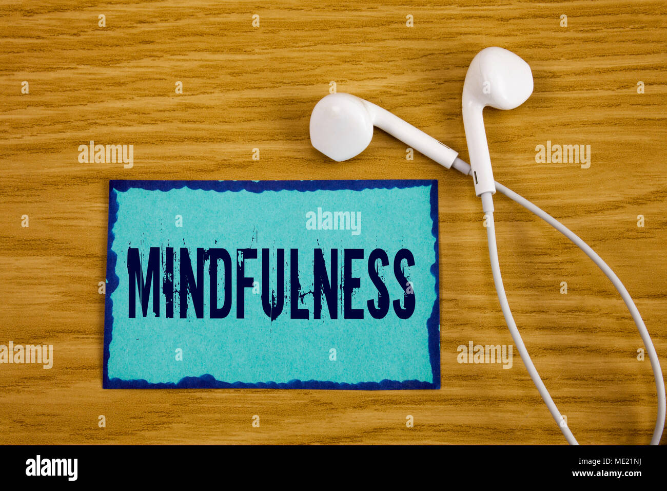 Writing note showing Mindfulness. Business photo showcasing Being ...