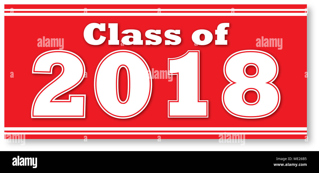 Class of 2018 RED Stock Photo - Alamy