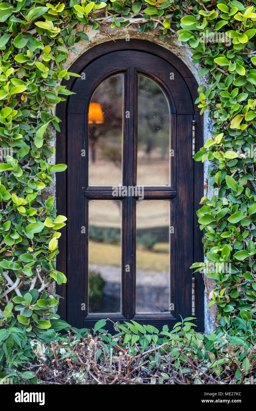 Exterior window of the House of the Sun, a two bedroom home which can ...