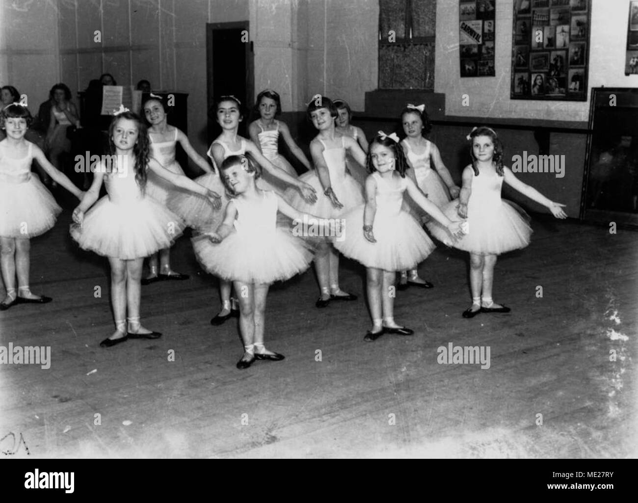 Young girls competing at the Royal Academy of Dancing (London Stock ...