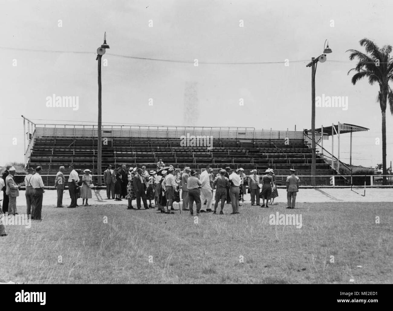 Rehearsal for the Royal visit at the Bundaberg Showgrounds, 1954 Stock ...