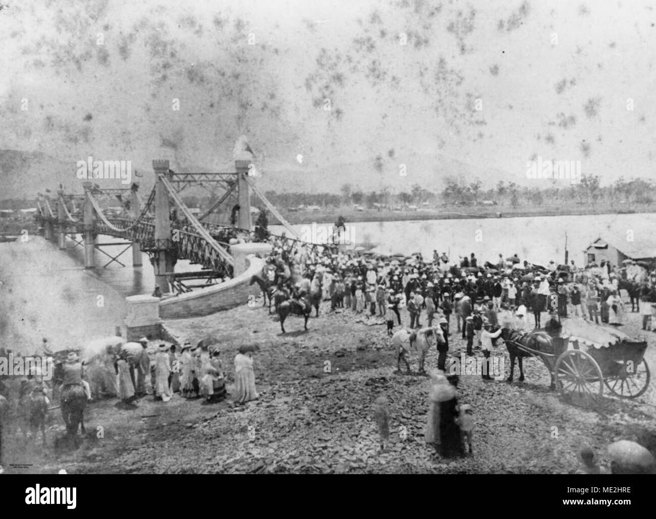 Opening of the Fitzroy Bridge, Rockhampton, 1881 Stock Photo - Alamy