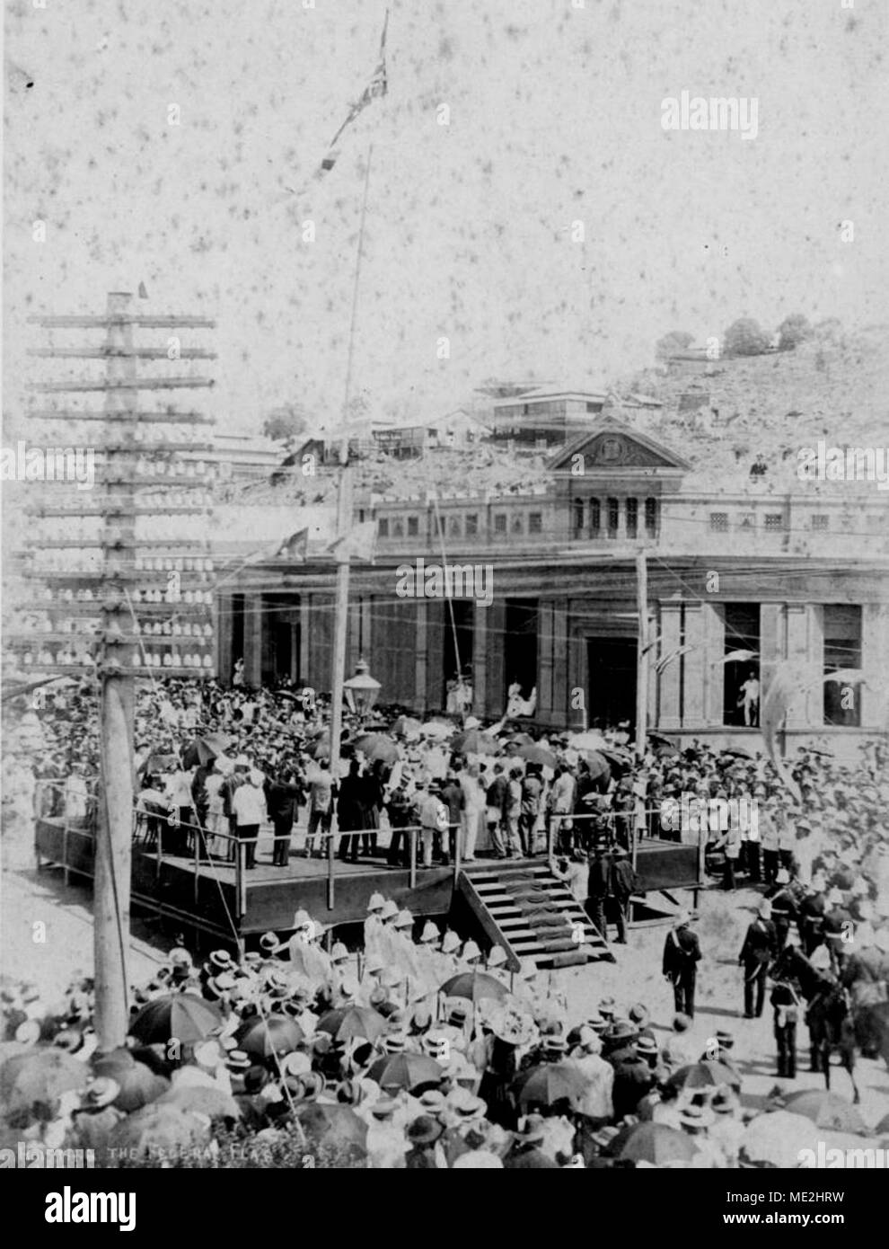 Australian federation flag Black and White Stock Photos & Images - Alamy