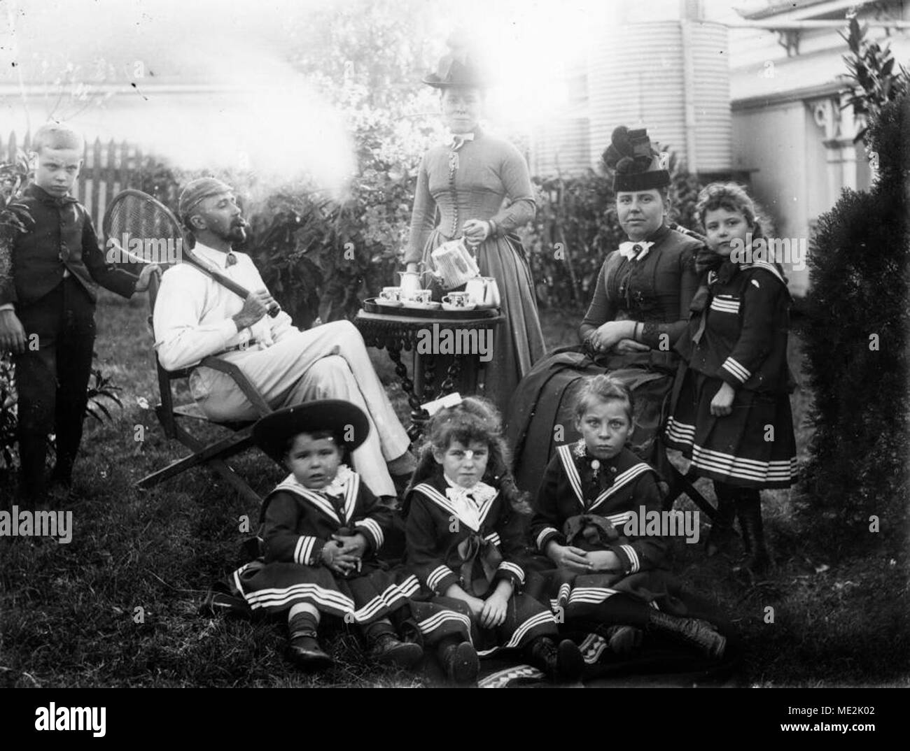 Tea for the Appel family at Windemere in Ascot Stock Photo - Alamy