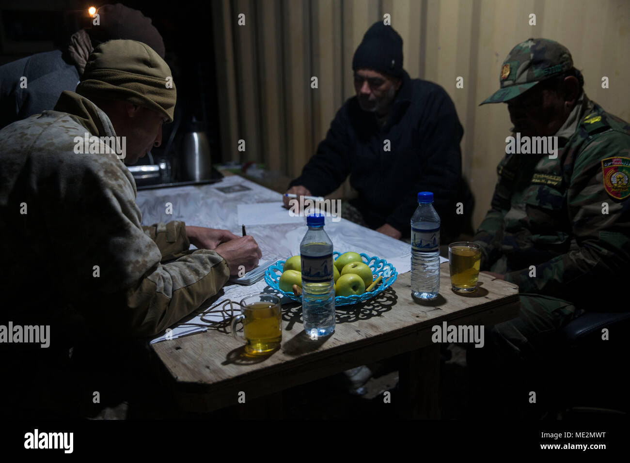 A U.S. Marine advisor with Task Force Southwest discusses the course of ...