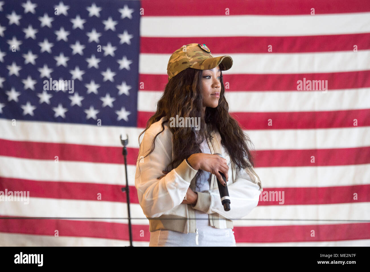 WWE Superstars “The Miz” and Alicia Fox perform during the chairma's ...