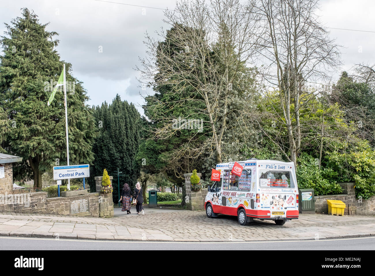 Central Park in the Village of Haworth, near Bradford, home of the ...
