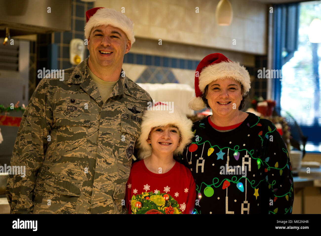 Lt. Col. Gerald Cook, left, 476th Fighter Group commander, his son ...