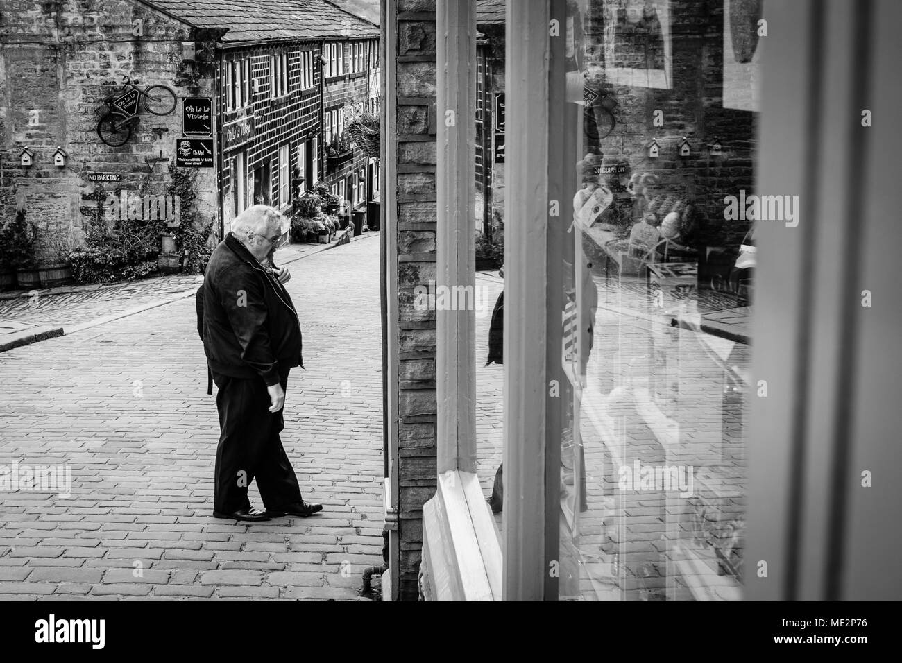 The Village of Haworth, near Bradford, home of the famous Bronte family ...
