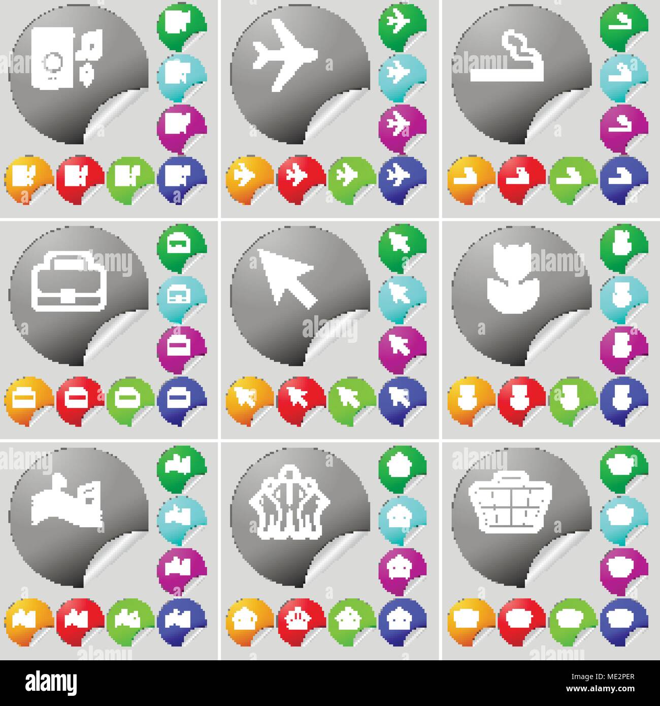 Speaker, Airplane, Cigarette, Case, Cursor, Flower, Notes, Silhouette ...