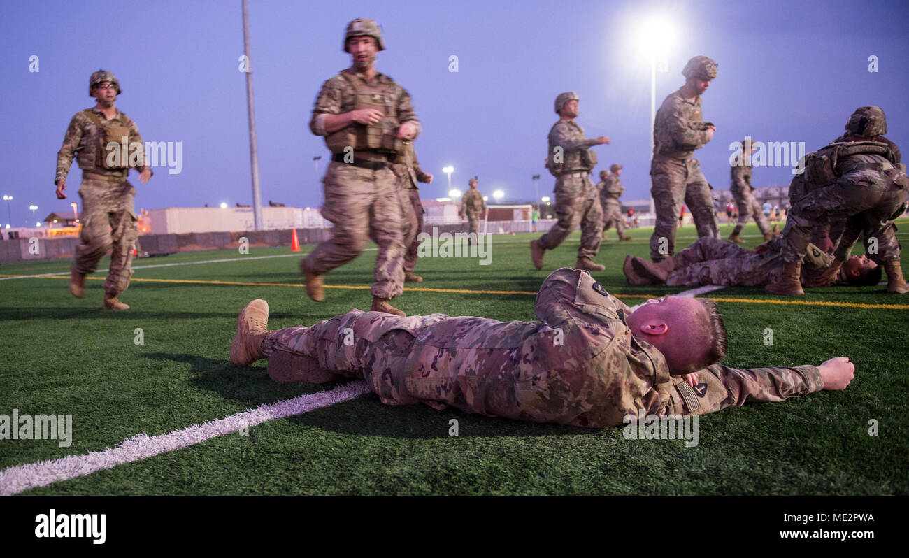 U.S. Army site security team Soldiers assigned to Task Force Bayonet ...