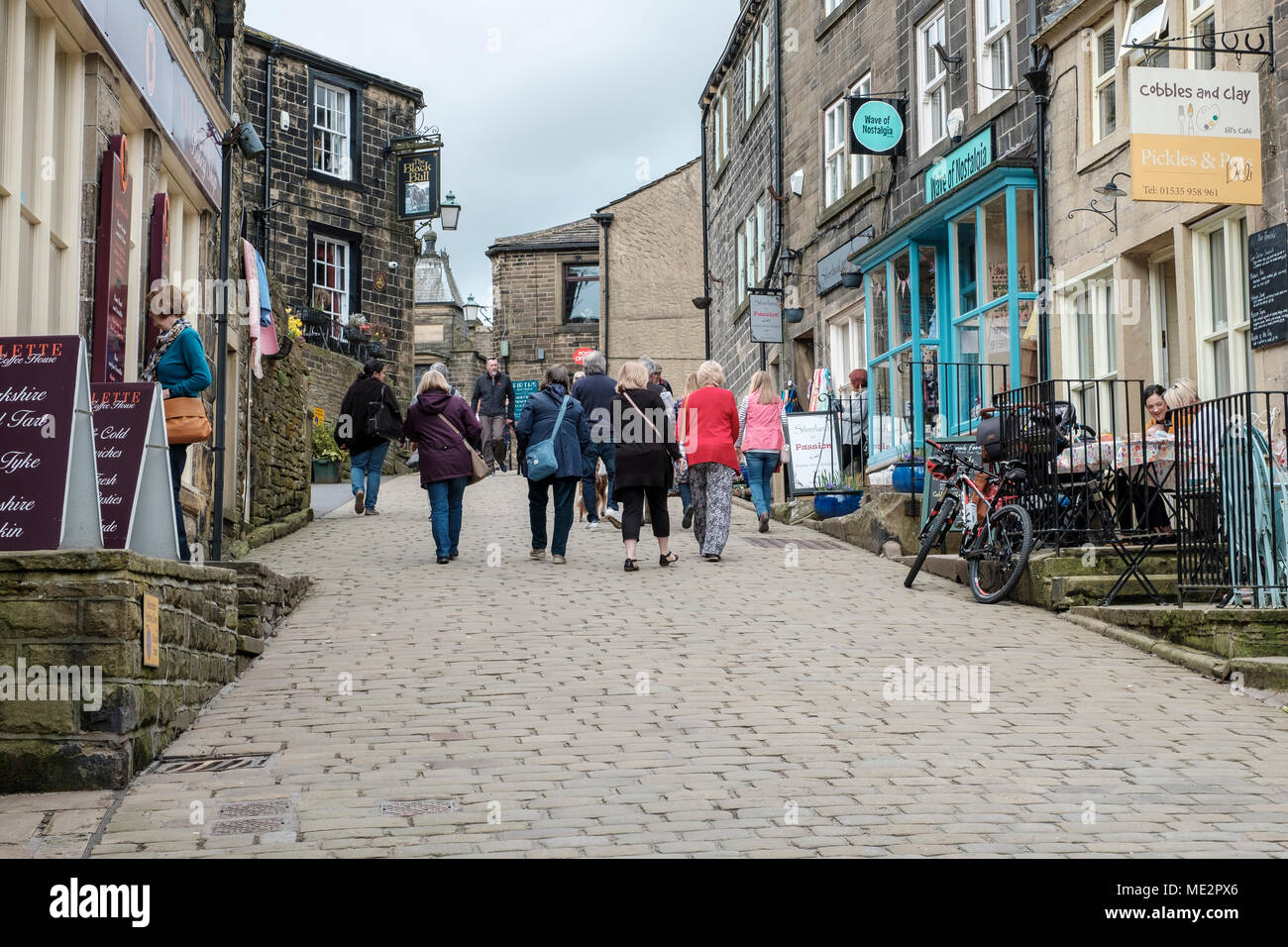 The Village of Haworth, near Bradford, home of the famous Bronte family ...