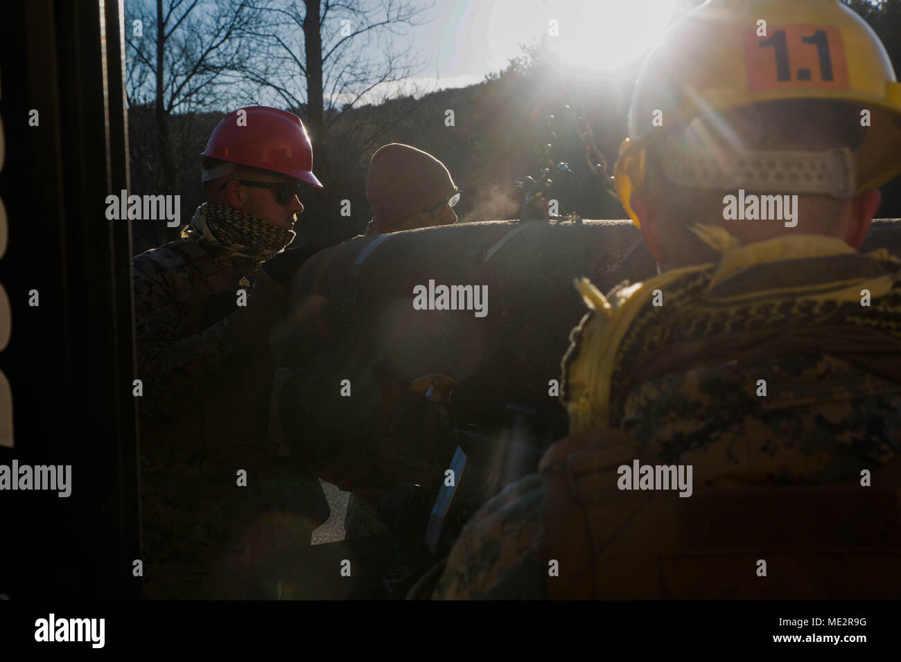 U.S. Marine Corps Sgt. Donald Schreiner, an aviation ordnance ...
