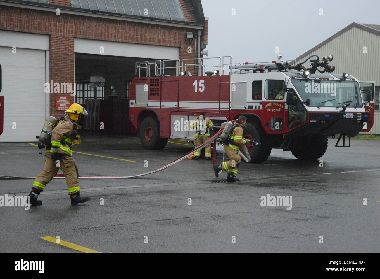 U.S. Soldiers, assigned to 424th Air Base Squadron, train during the ...