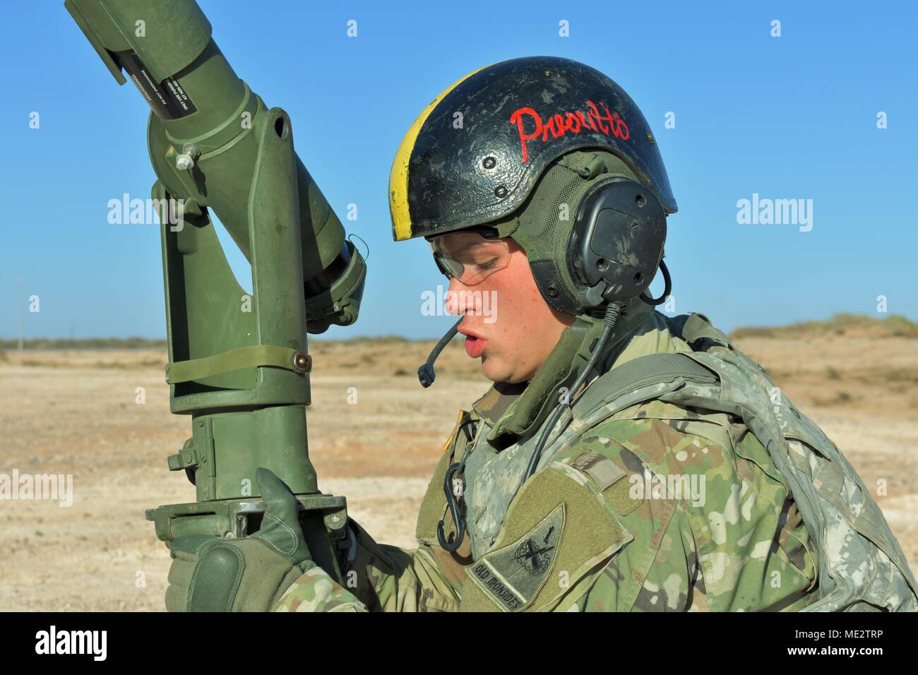 Pfc. Giuseppe Presutto, a cannon crewmember with 4th Battalion, 1st ...