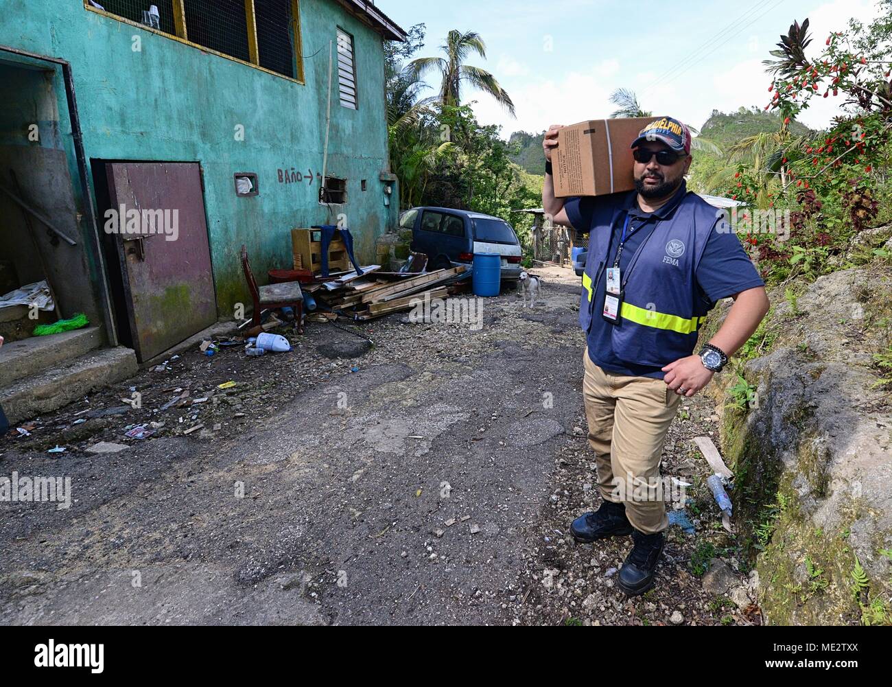 LARES, Puerto Rico, December 7, 2017 - One of FEMA's Disaster Survivor ...