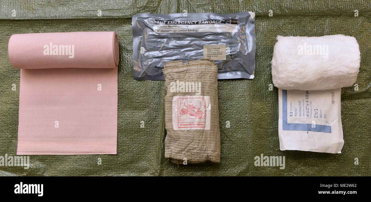 Hemorrahage control bandage hi-res stock photography and images - Alamy