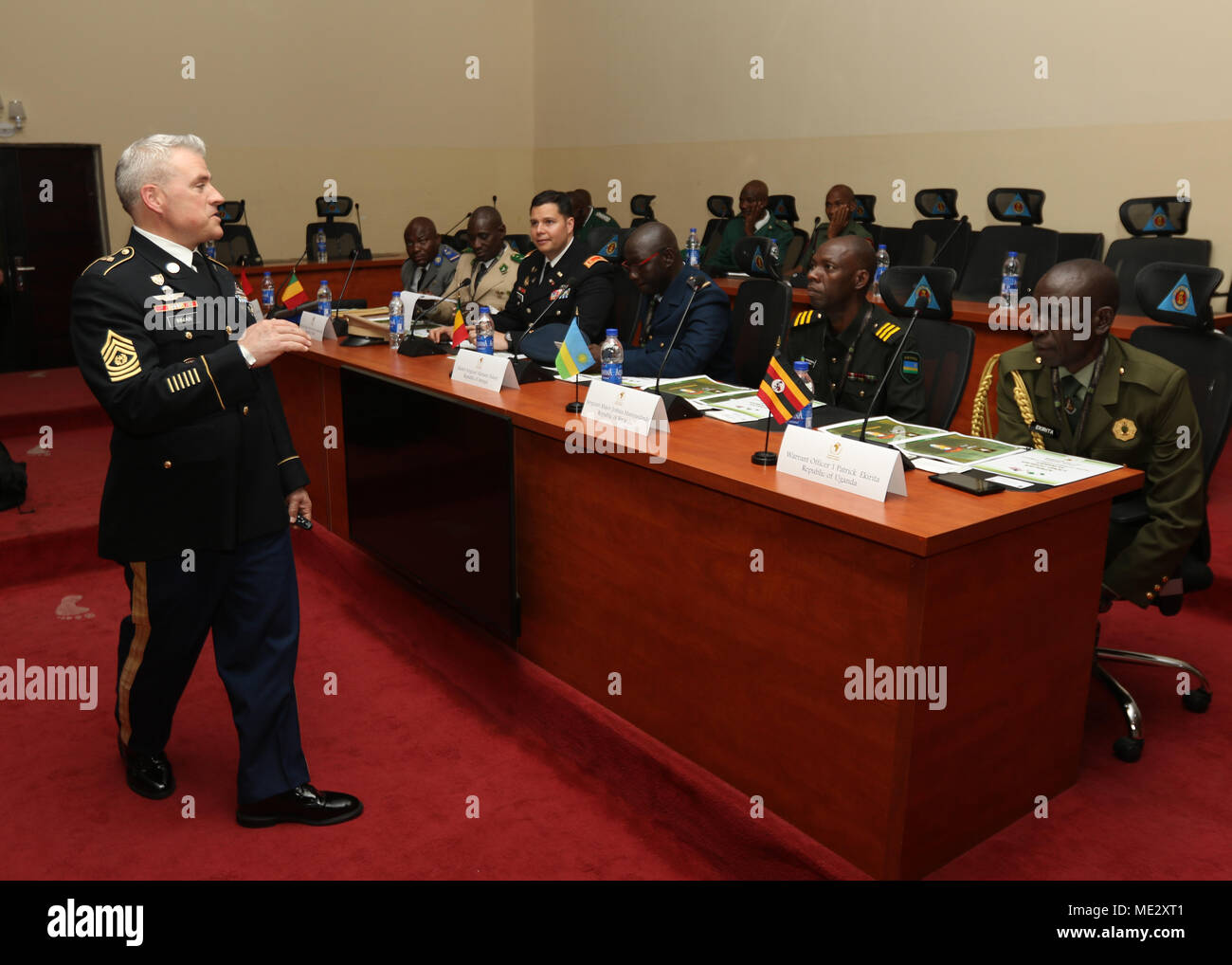 Command Sgt. Maj. Jeremiah Inman, U.S. Army Africa senior enlisted ...