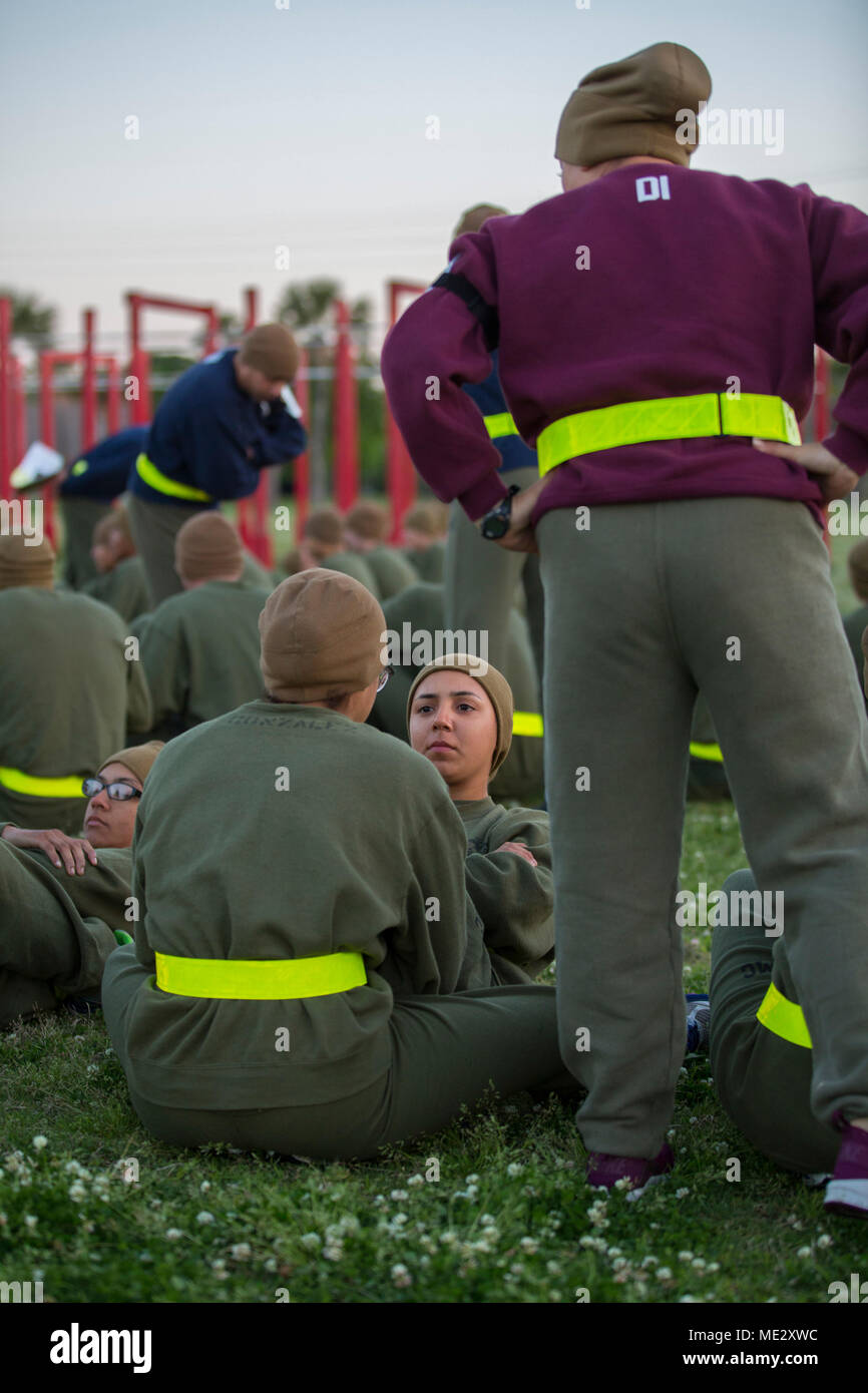U.S. Marine Corps Recruits with Kilo Company, 3rd Battalion, and Papa ...