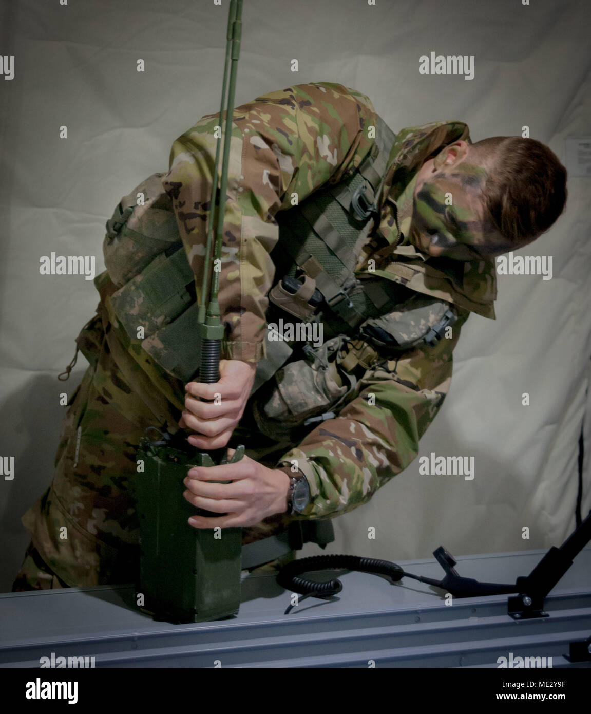 Sergeant Thomas Crump, of the 327th Chemical Company, 76th Operational ...