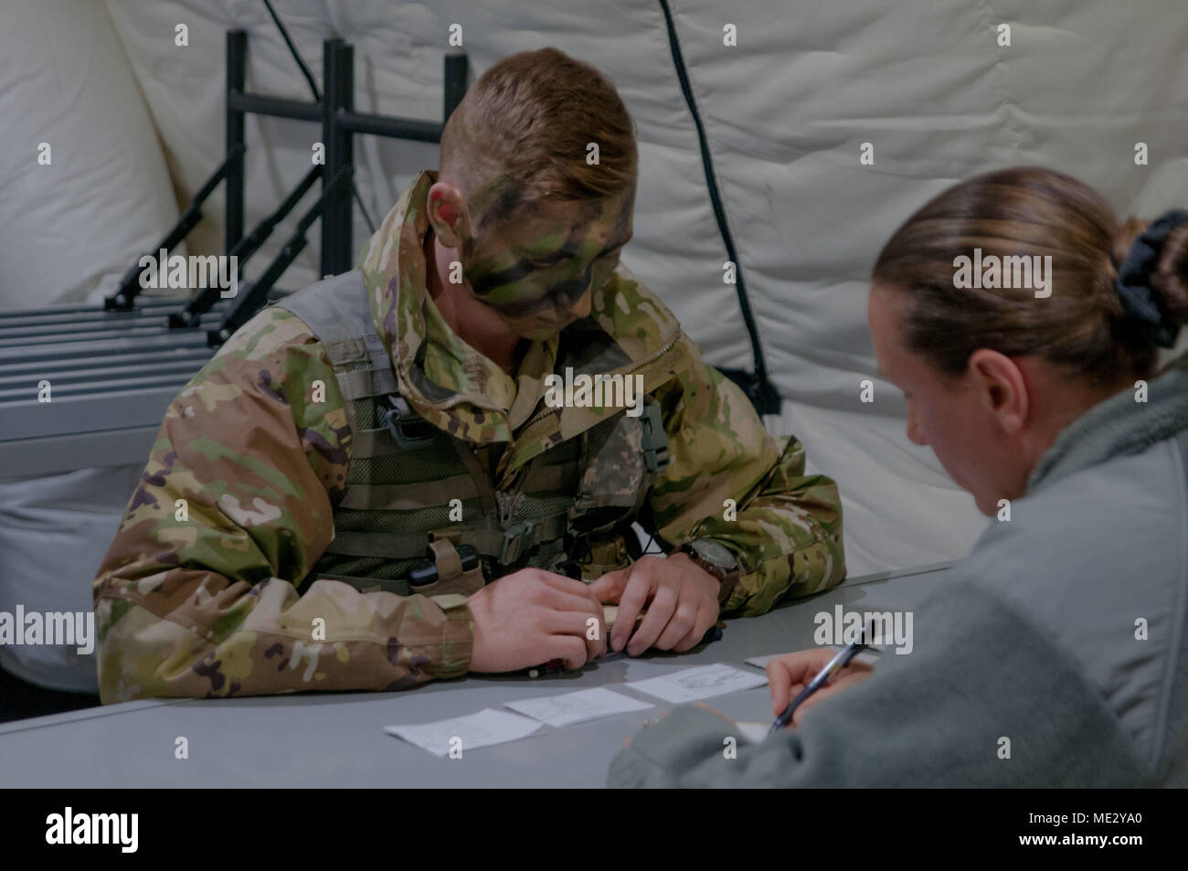 Sergeant Thomas Crump, of the 327th Chemical Company, 76th Operational ...
