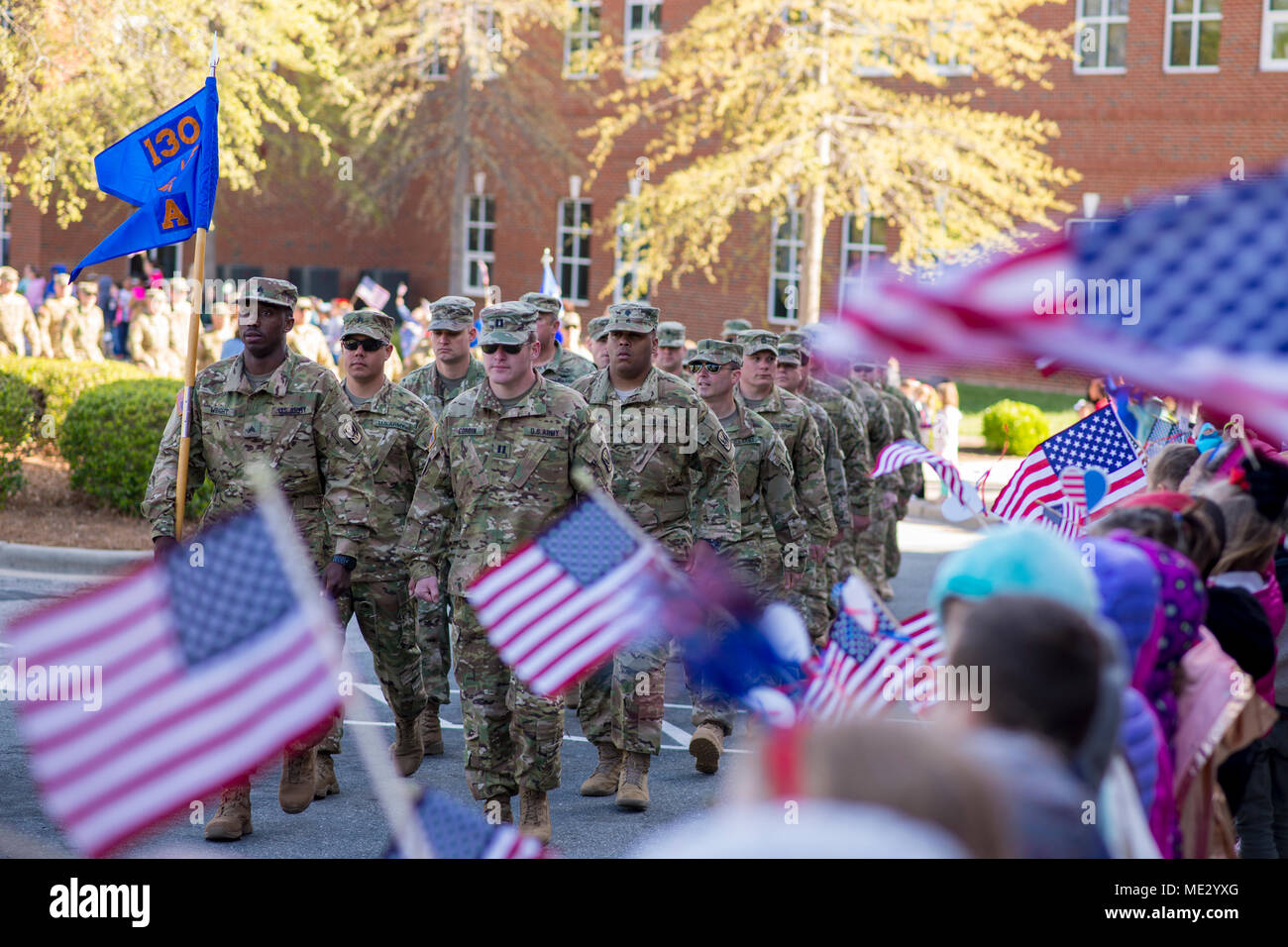 Children from the Grace Christian School and family members cheer on ...