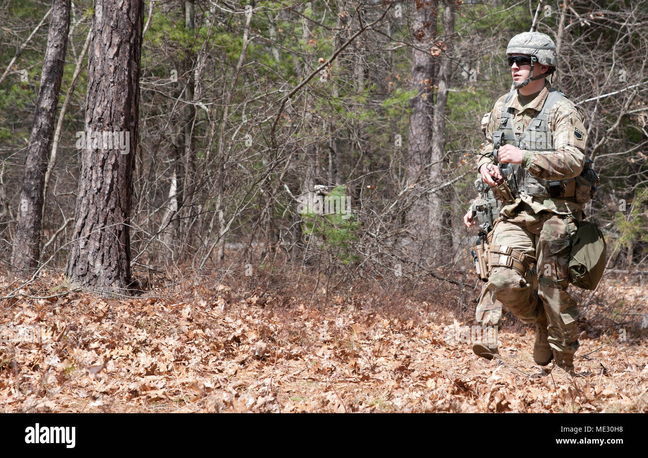 Private First Class Maxwell Schumer competes in a “stress shoot” event ...