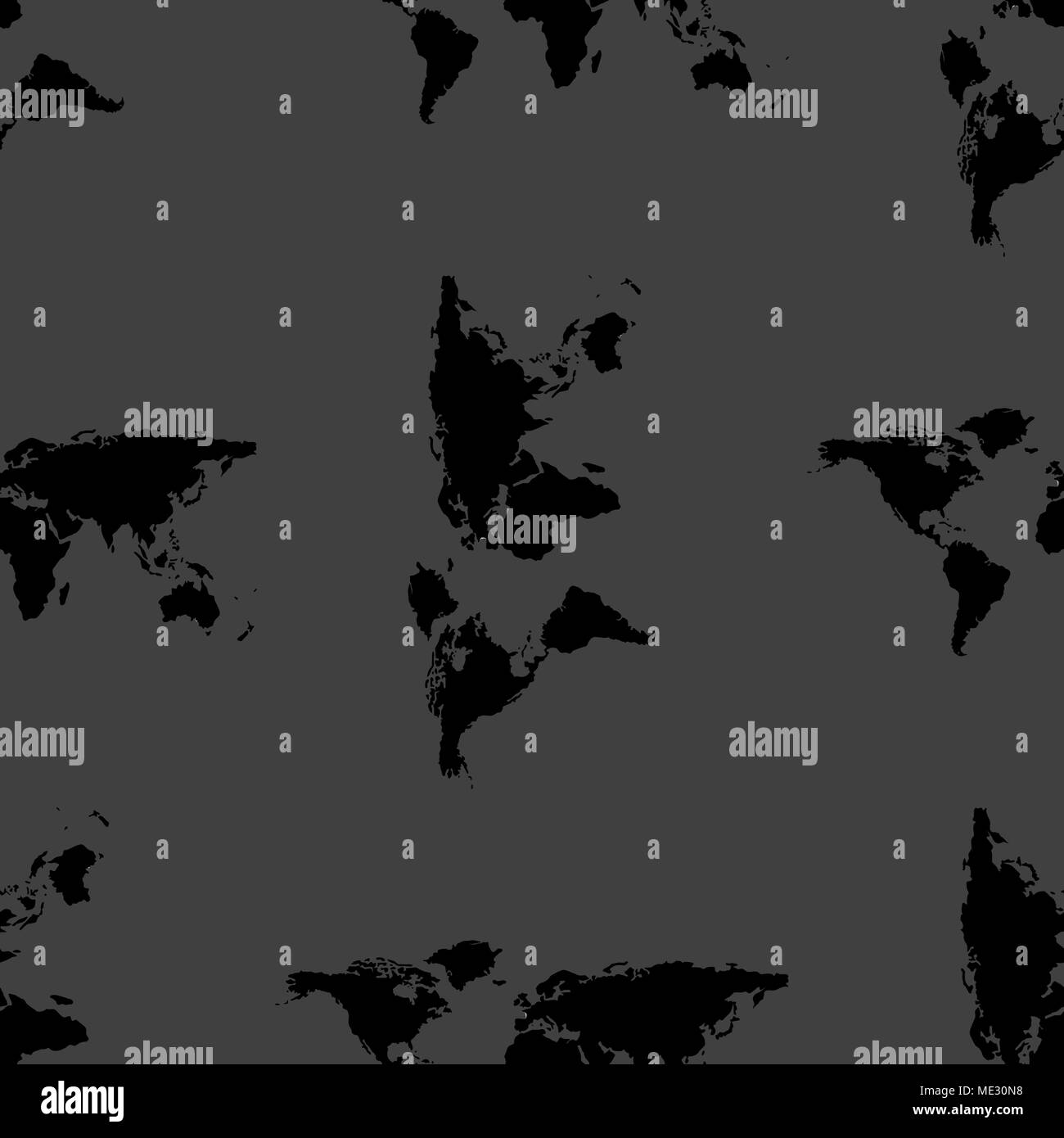 World map web icon. flat design. Seamless gray pattern. Vector EPS10 ...