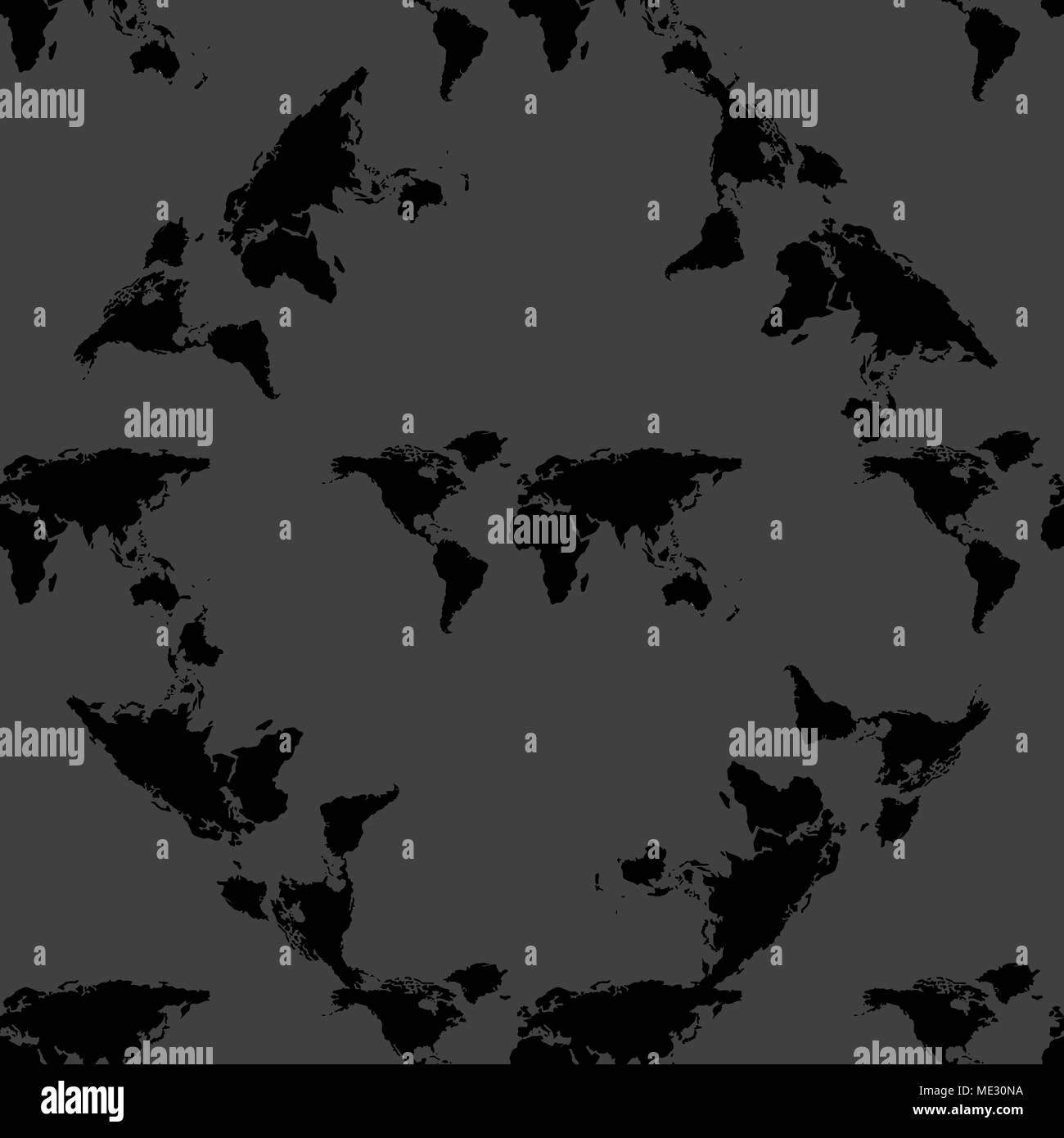 World map web icon. flat design. Seamless gray pattern. Vector EPS10 ...