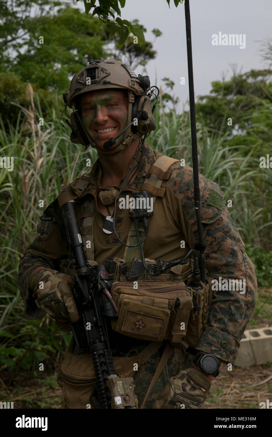 Capt. Kai Ingram, platoon commander of Amphibious Reconnaissance ...