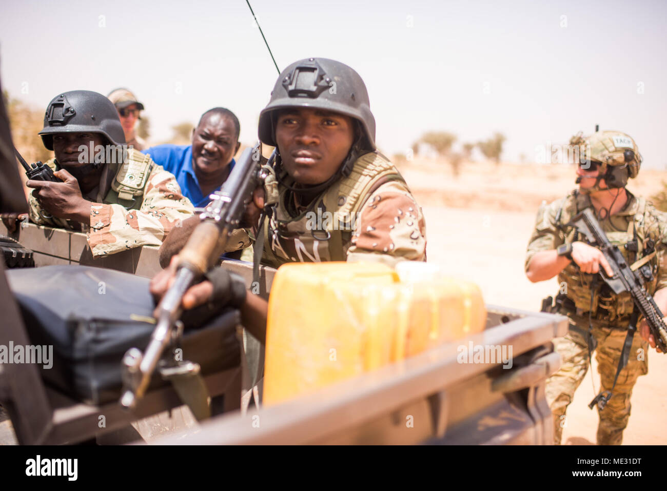 Nigerien Armed Forces conduct a key leader engagement training with ...