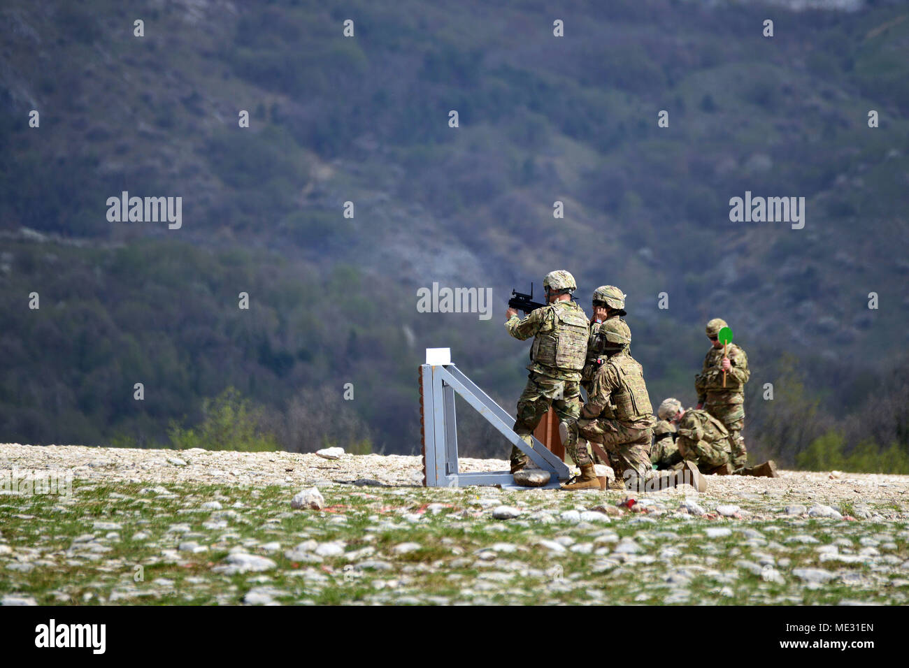U.S. Army Paratrooper assigned to the Battalion Support Brigade, 173rd ...