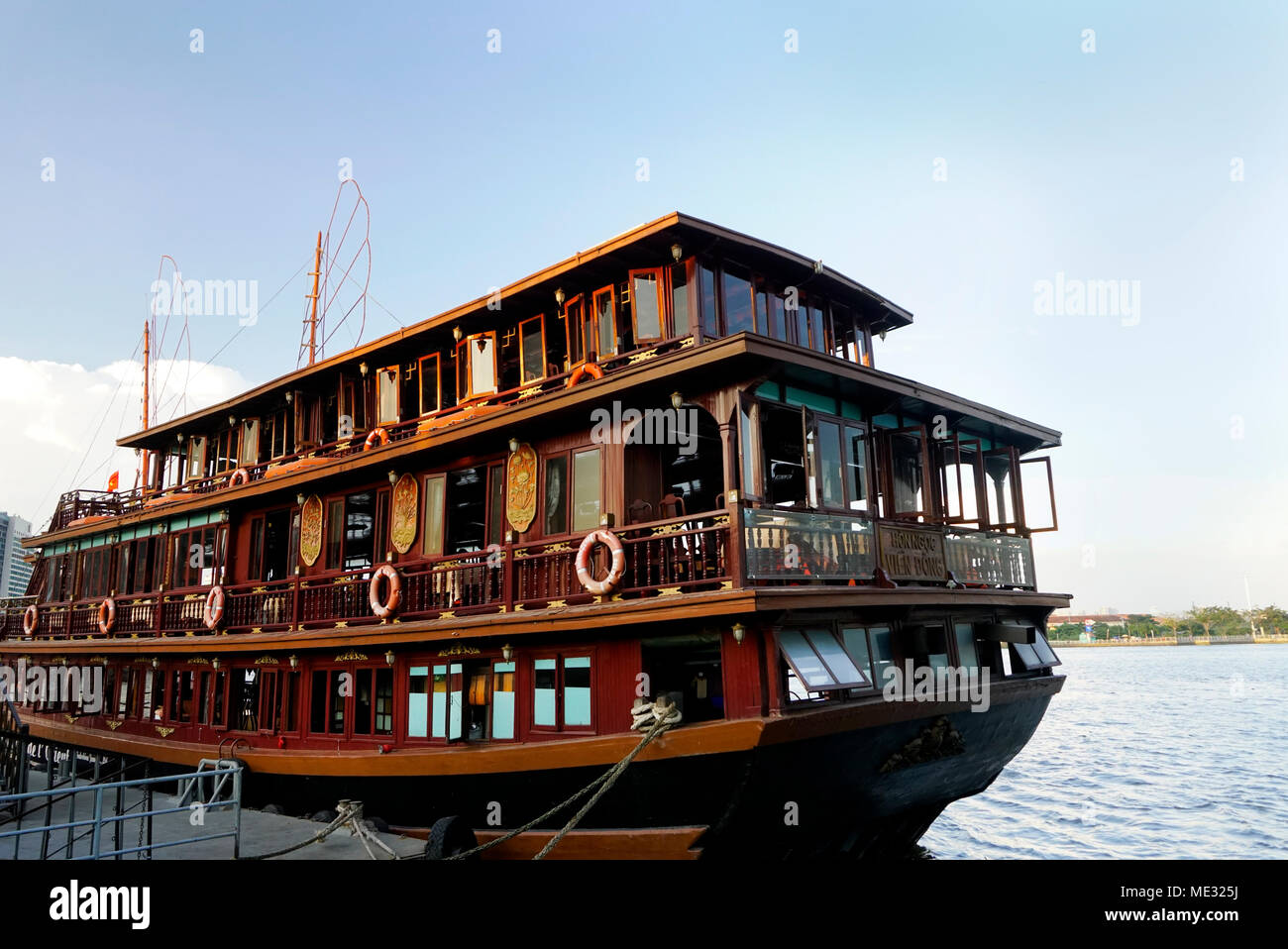 Saigon River boats, Ho Chi Minh City (Saigon) Vietnam Stock Photo - Alamy