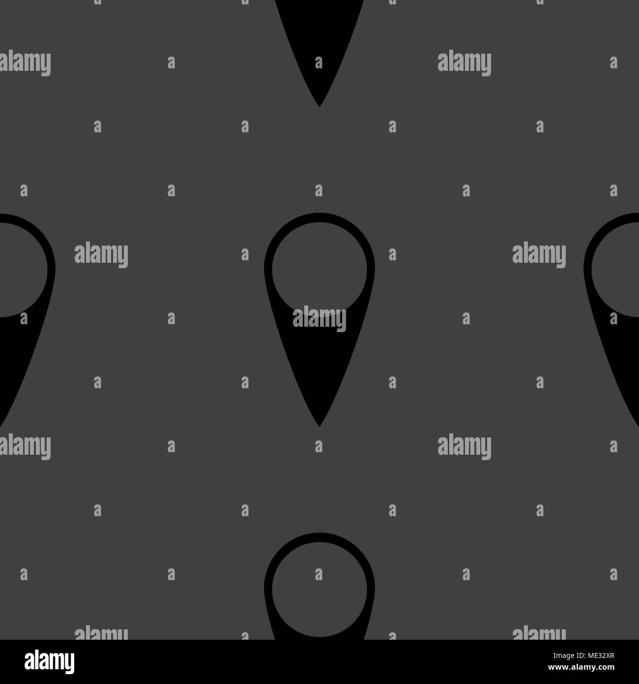 Map pointers vector vectors Black and White Stock Photos & Images - Alamy