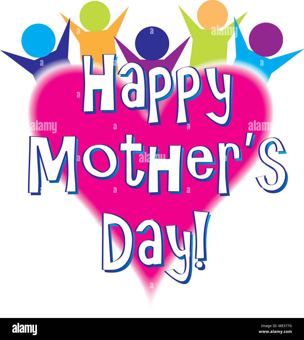 Mothers day flyer Cut Out Stock Images & Pictures - Alamy