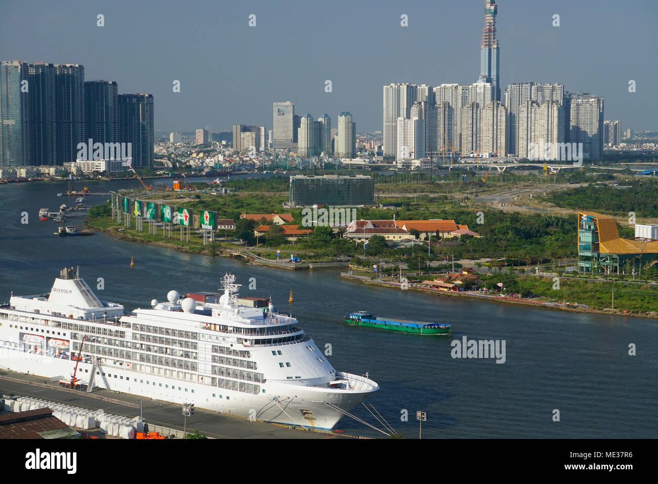 Saigon River boats, Ho Chi Minh City (Saigon) Vietnam Stock Photo - Alamy