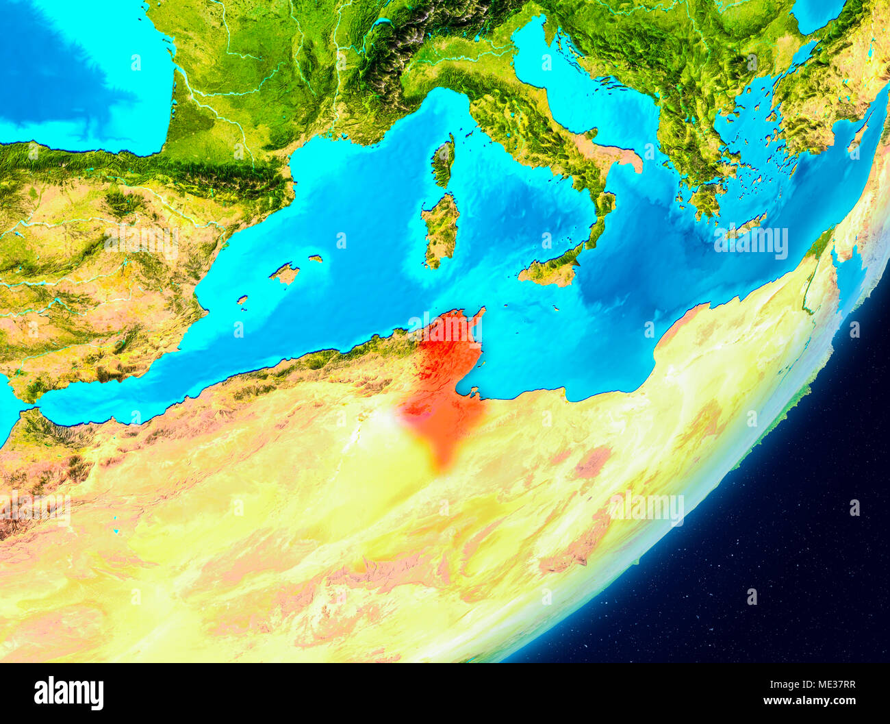 Tunisia Map High Resolution Stock Photography and Images - Alamy
