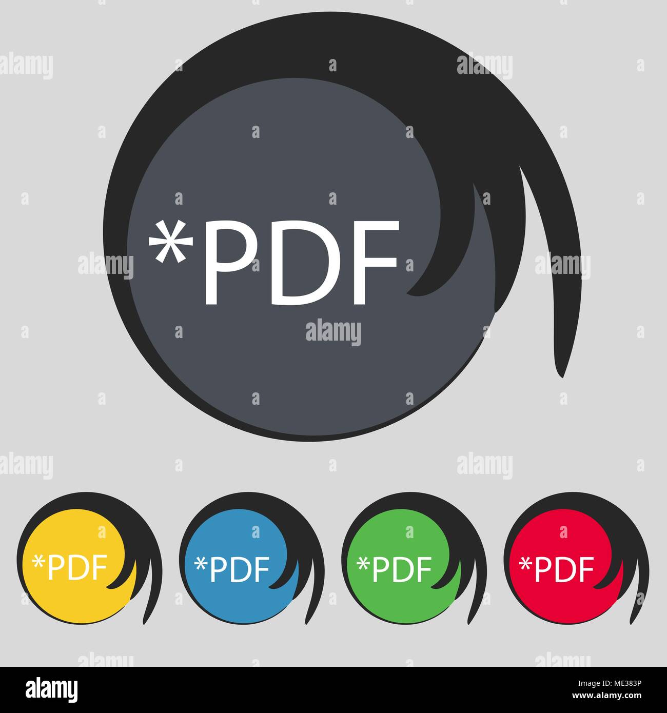 PDF file document icon. Download pdf button. PDF file extension symbol ...