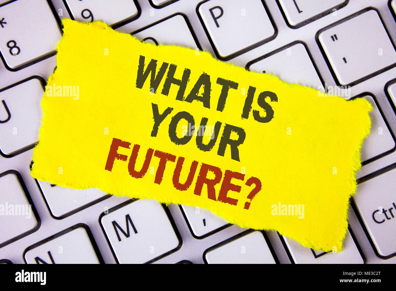 Text sign showing What Is Your Future Question. Conceptual photo Where ...