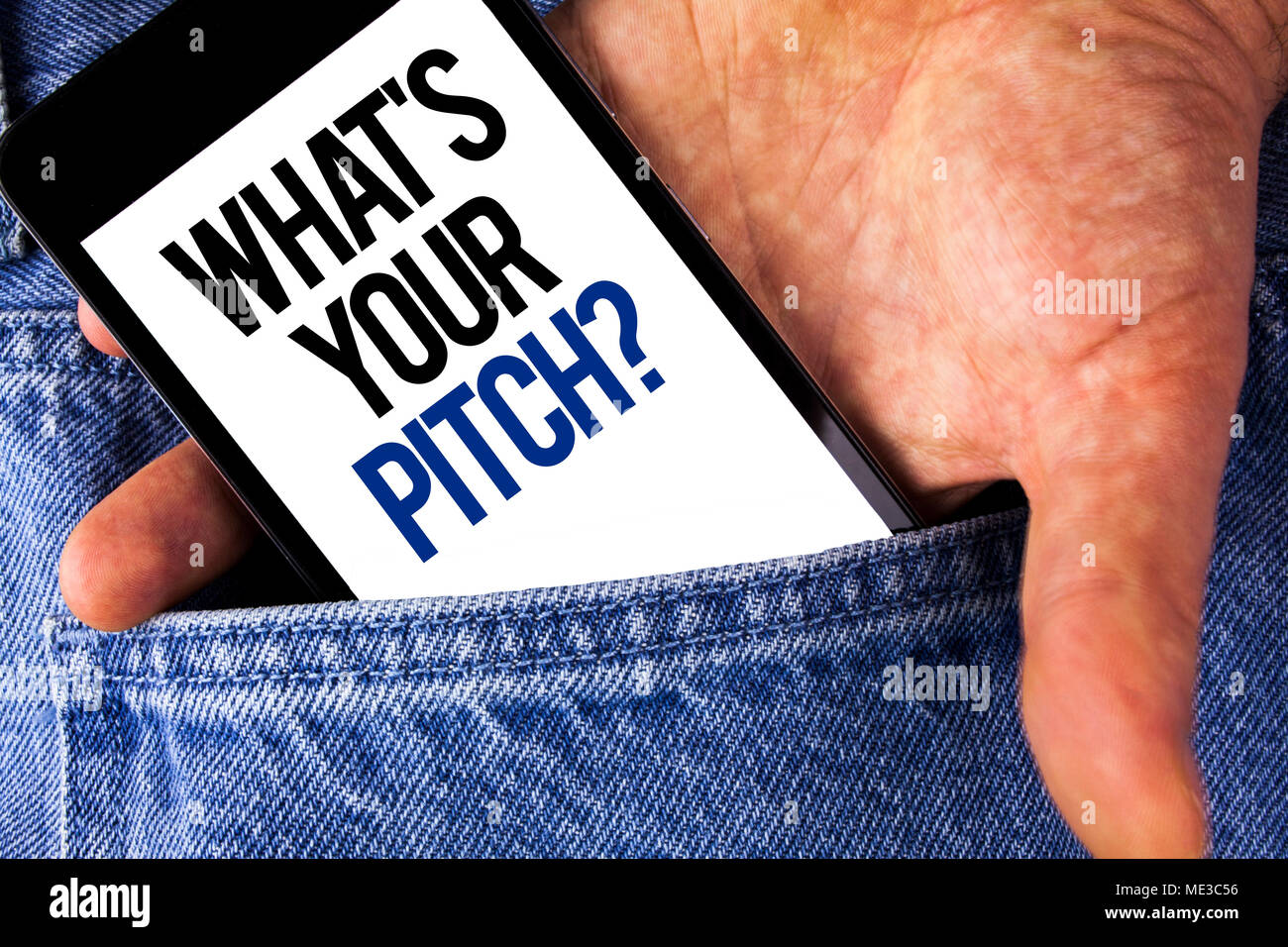 Writing note showing What Is Your Pitch Question. Business photo ...