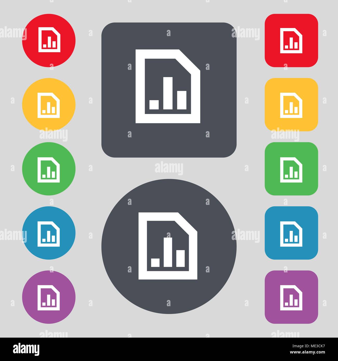 Growth and development concept. graph of Rate icon sign. A set of 12 ...