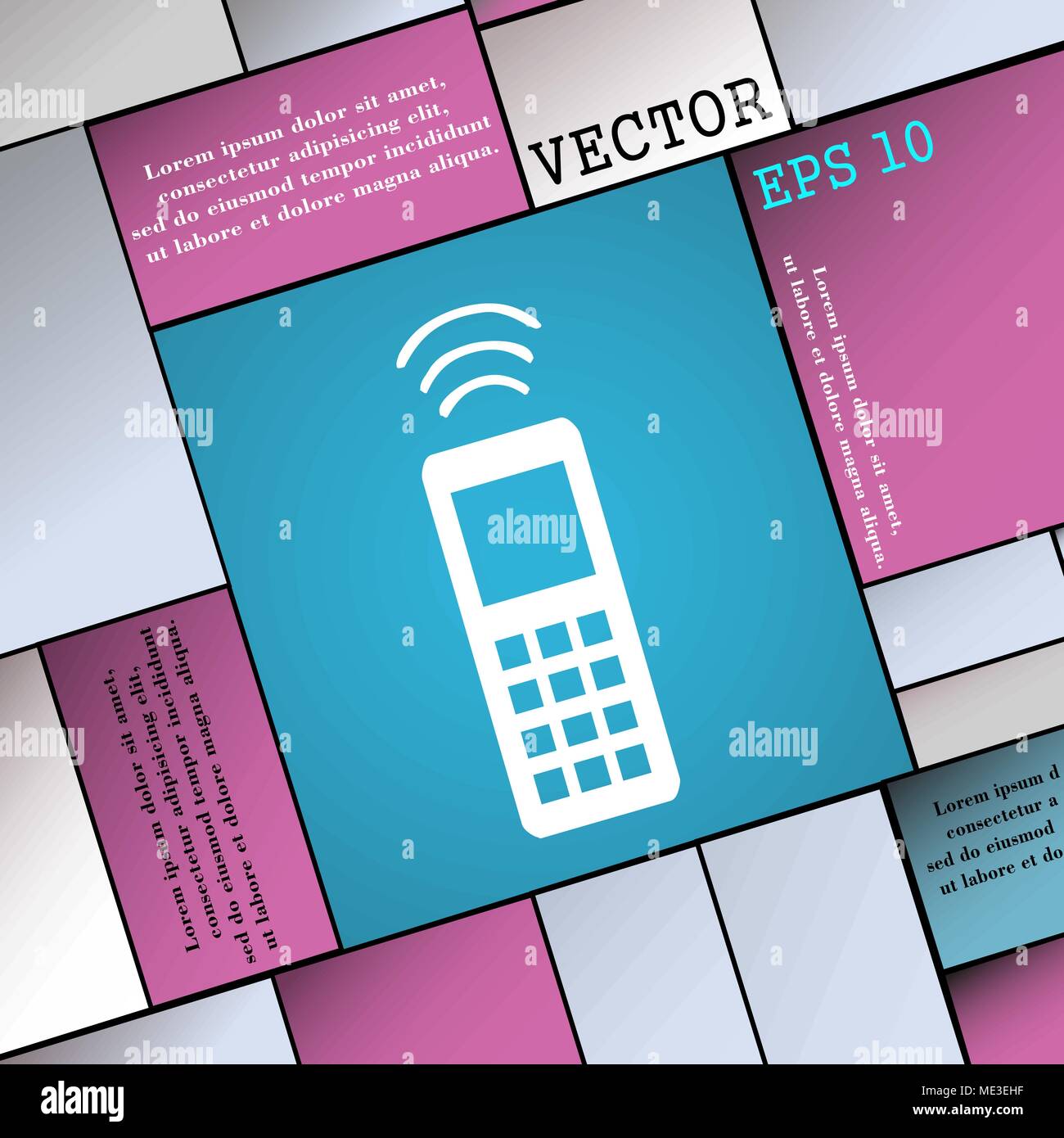 the remote control icon sign. Modern flat style for your design. Vector ...