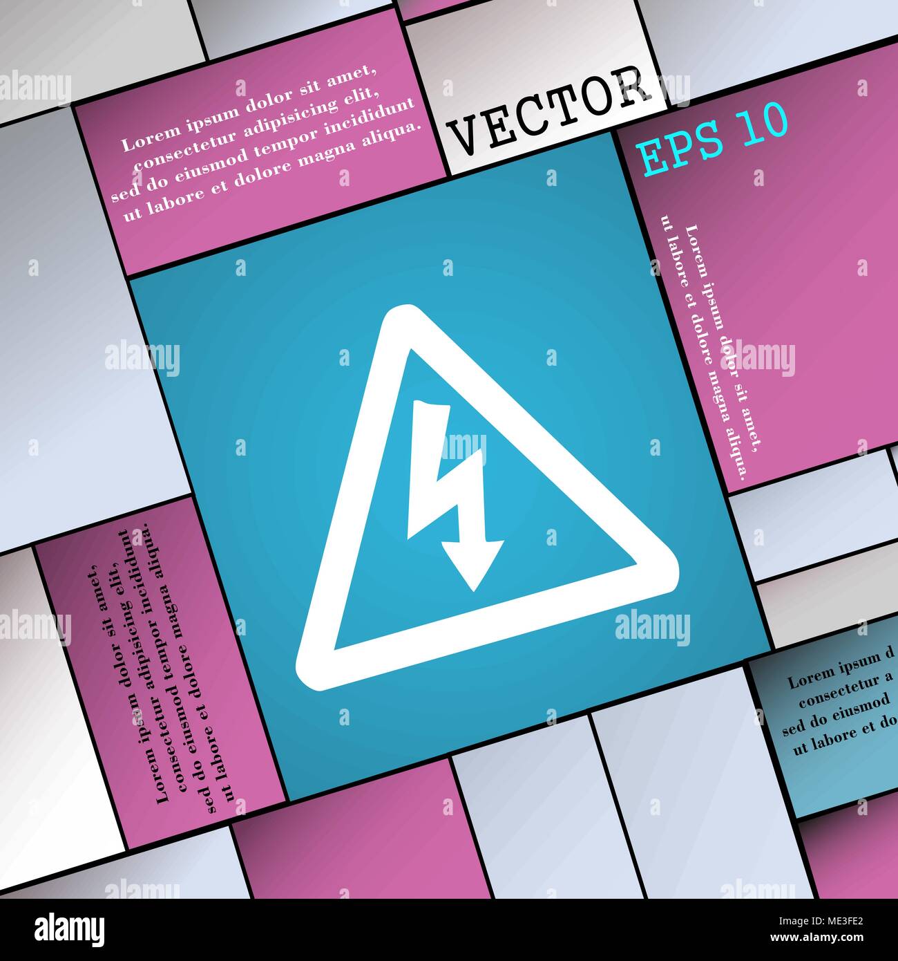 voltage icon sign. Modern flat style for your design. Vector ...