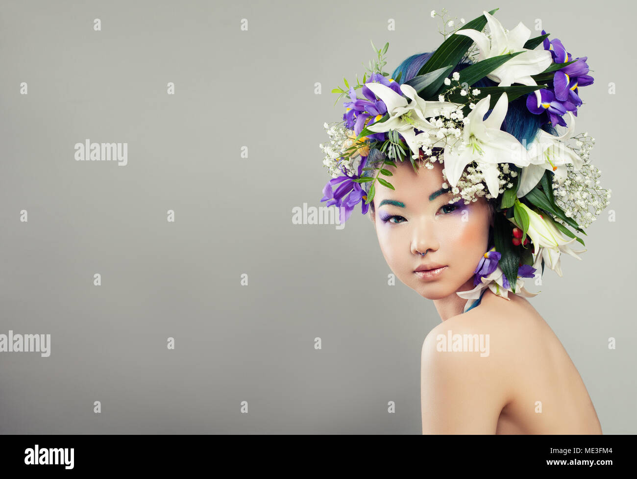 Iris woman flowers hi-res stock photography and images - Alamy